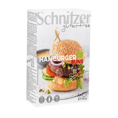 Schnitzer Organic Hamburger Buns 125g in Bio Food cupboard - Dubai Grocers