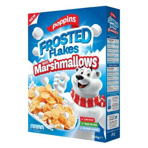 Poppins Marshmallows Frosted Flakes 350g in Breakfast Cereal & bar ...
