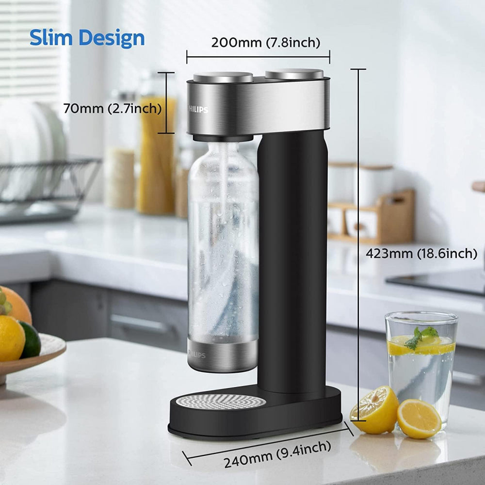 Philips Soda Water Maker Stainless Sparkling Water Maker in Kitchen ...