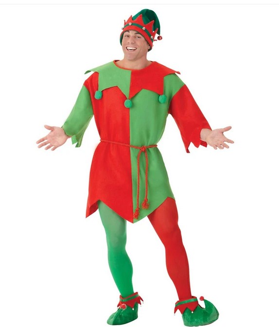 Adult Elf Deluxe Hat in Christmas Costumes and Accessories - Dubai Grocers