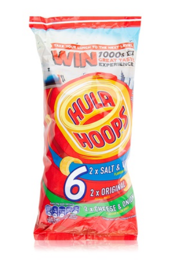 Hula Hoops cheese & onion crisps 6x24g in MULTIPACK CRISPS - Dubai Grocers