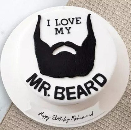 Mr Beard Cake in birthday cakes - Dubai Grocers