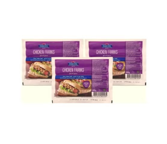Emborg Chicken Frank 3 x 340 gm / pack
