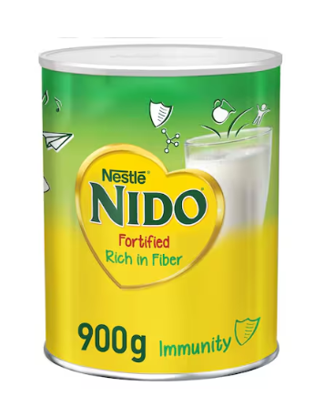 Nestle Nido Fortified Milk Powder Rich In Fiber Pouch 900g