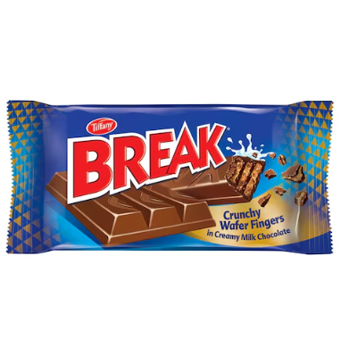 Tiffany Break Milk Chocolate Wafer Fingers, 31g Pack of 12