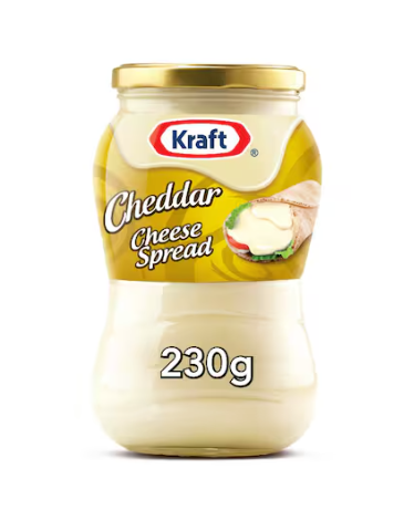 Kraft Original Cheddar Cheese Spread Jar 230g