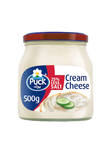Puck Cream Cheese Low Salt Spread Jar 500g