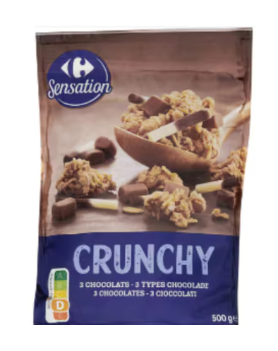 Carrefour 3 Chocolates Crunchy Muesli 500g
