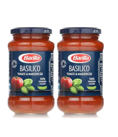 Barilla Basilico Sauce with 100% Italian Tomatoes 400g Pack of 2