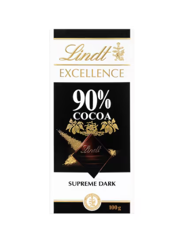 Lindt Excellence 90% Cocoa Supreme Dark Chocolate 100g