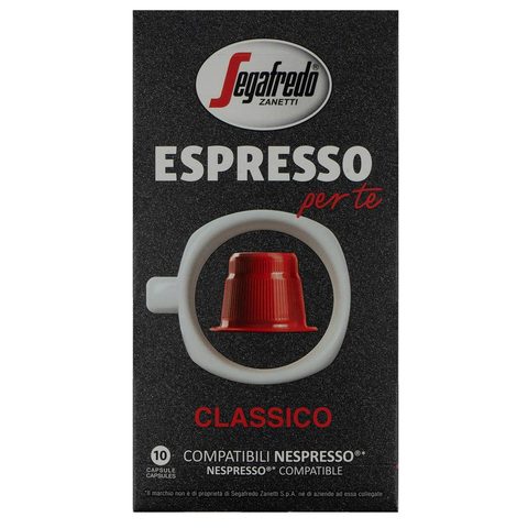 Segafredo Classic Espresso Capsules 10 Capsule in Ground Coffee & Beans ...
