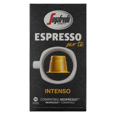 Segafredo Intenso Espresso Capsules 10 Capsule in Ground Coffee & Beans ...