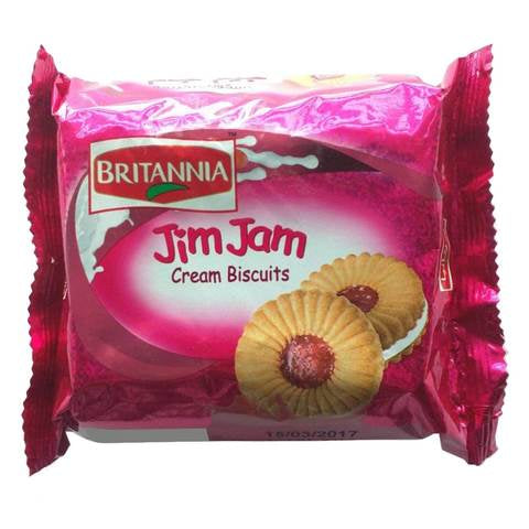 Britannia Jim Jam Cream Biscuits 150g in Food Cupboard - Dubai Grocers