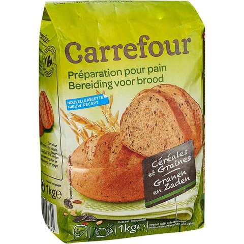 Carrefour Flour Multi Cereal 1kg in Flour & Bread Mixes - Dubai Grocers