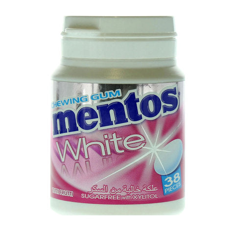 Mentos White Chewing Gum Tutti Frutti 38 Pieces in Food Cupboard ...