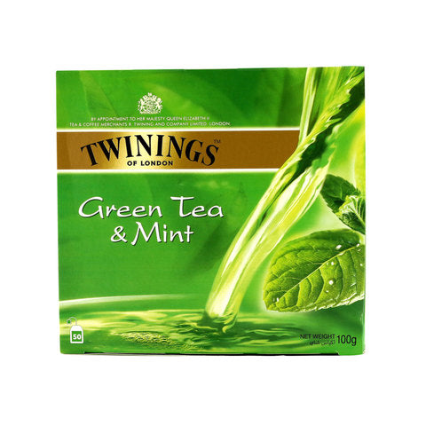 Twinings Green Tea And Mint 1.5g x 50 Bags in Loose Leaf & Tea Bags ...